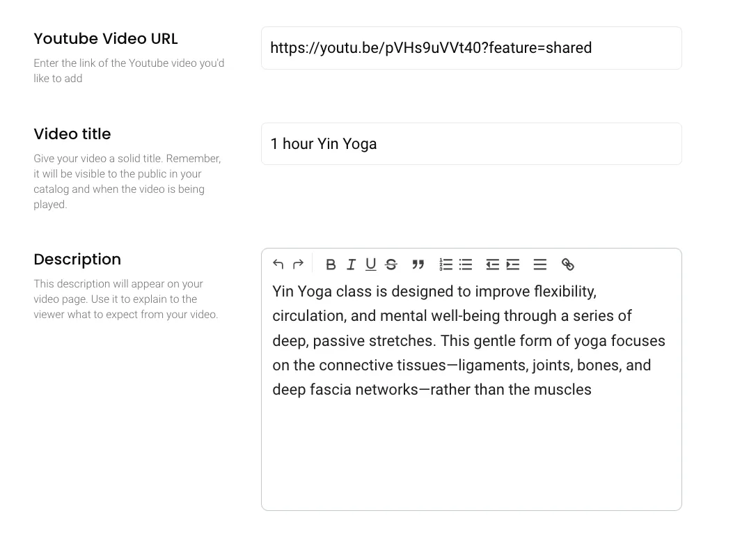 Feature: Youtube Integration
